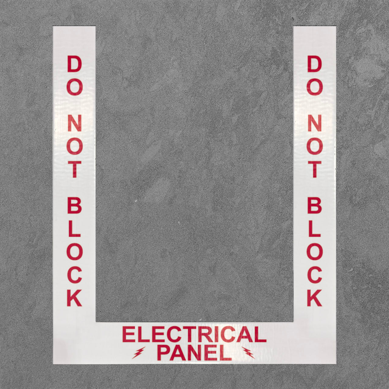 Superior Mark® Electrical Panel Border, 4'', (2) 36'' strips, (1) 24''