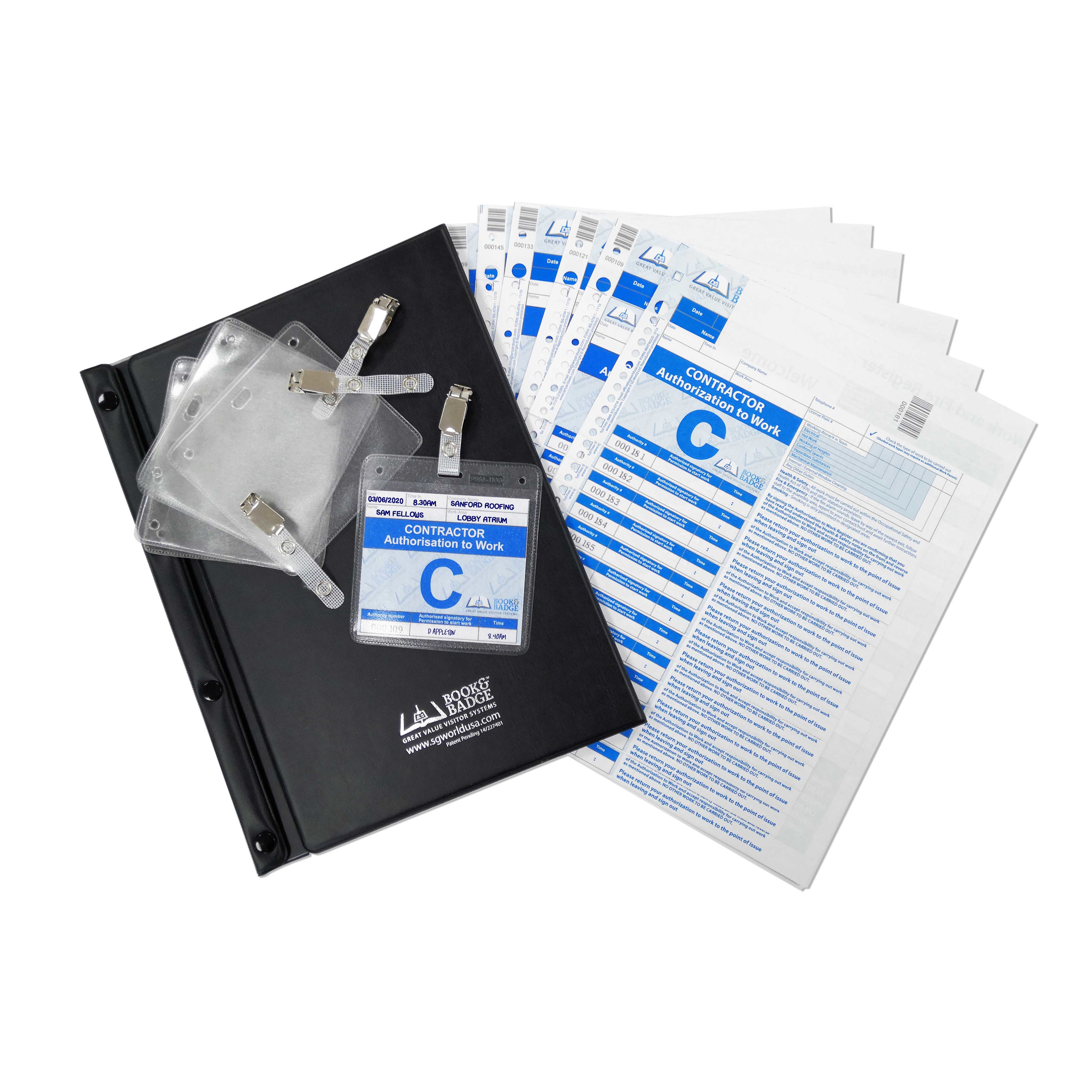Book & Badge Contractor ATW Sign-in Starter Kit