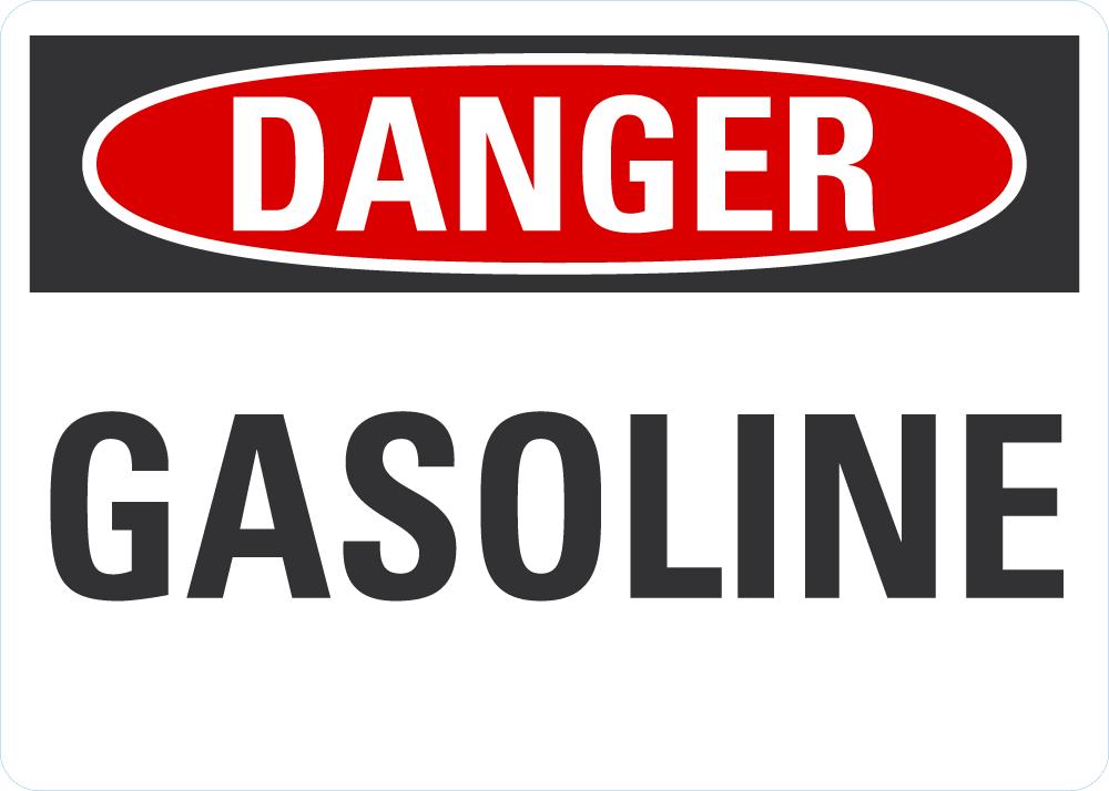 DANGER GASOLINE Sign LCU4-0313-ND_10X7