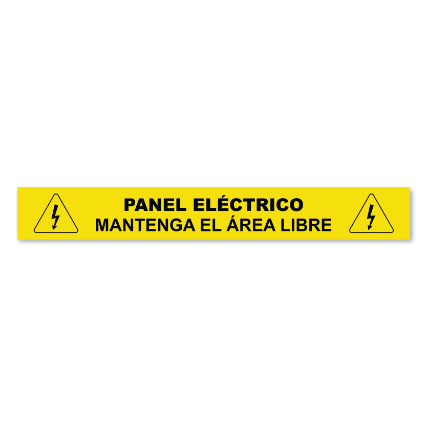 Electrical Panel Keep Area Clear - Threshold Anti-Slip Floor Sticker