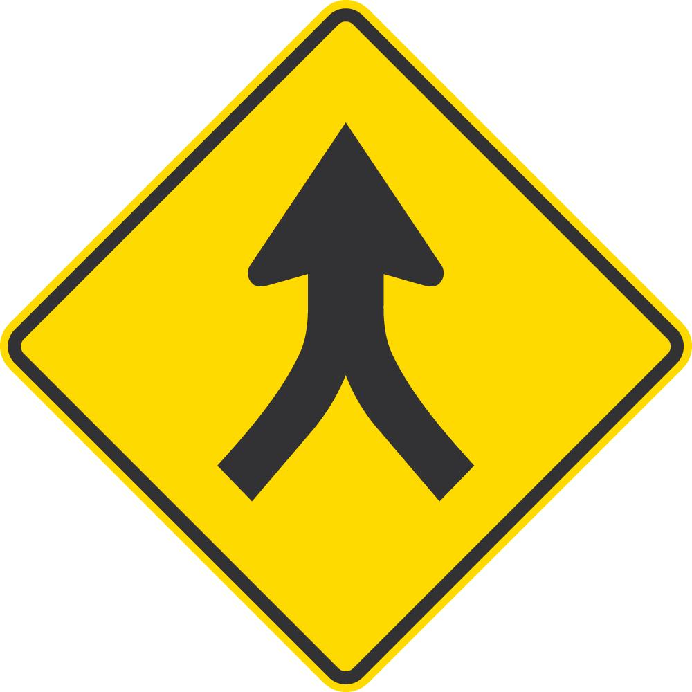 Merge Traffic Sign